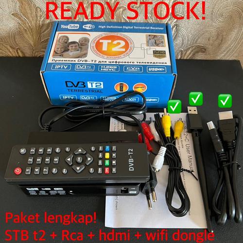 Jual SET TOP BOX DIGITAL DVB T2 WIFI STB Antena SUPER HD T2 HDMI DONGLE ...
