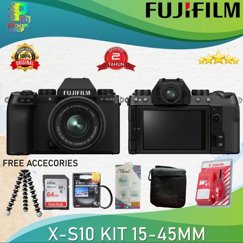 Jual FUJIFILM X-S10 KIT 15-45MM - FUJI X-S10 15-45MM - XS10 KIT 15-45 ...