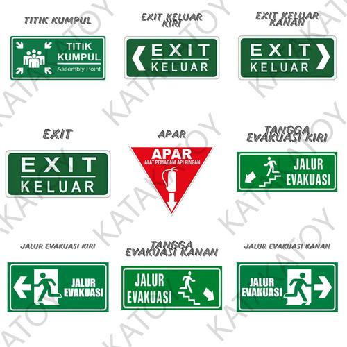 Jual RAMBU ACRYLIC Jalur Evakuasi / Jalur Exit / Papan Apar Sign ...
