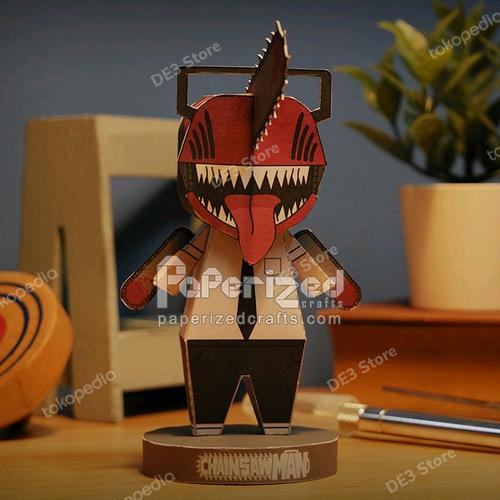 Jual Denji Chainsaw Man Papercraft by Paperized Anime action figure ...