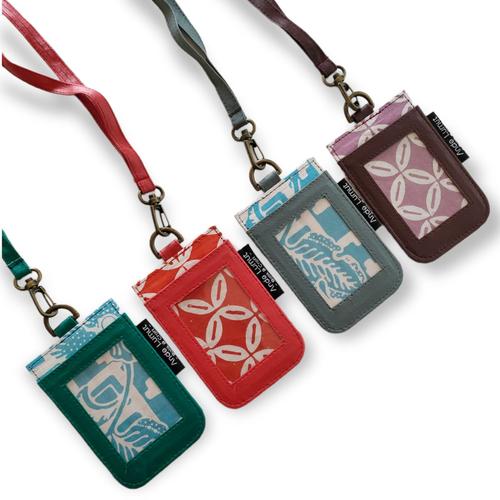 Jual Lanyard Gantungan Name Tag Id Card Holder Batik Perempuan Laki ...