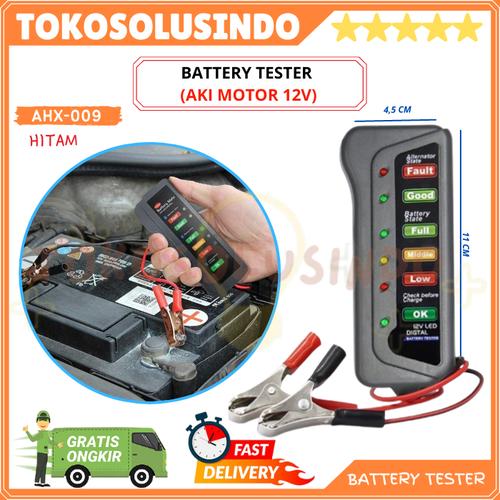 Jual Alat Cek Aki Mobil Motor Test Battery ACCU Volt Tester 12V - EXTRA ...