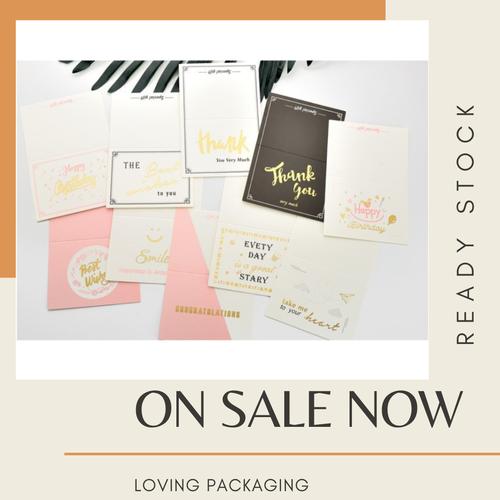 Jual Kartu Ucapan Greeting Card Birthday Thank You Card - Happy ...