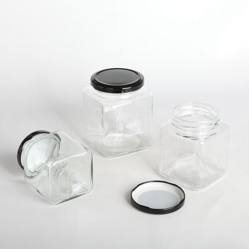 Jual Toples botol Jar kaca kotak madu cabe selai bumbu tahan panas ...