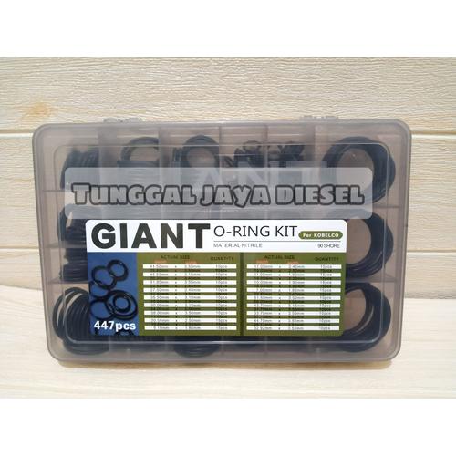 Jual Oring Kit Box O-Ring Seal Kit Box NBR 90 KOBELCO 447pcs Merk GIANT ...