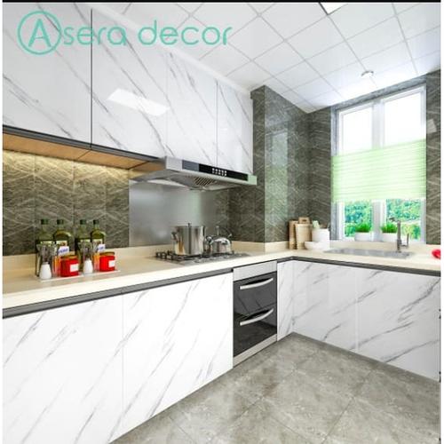 Jual Sticker Marmer Pelapis Furniture Sticker Dinding PVC Interior Film ...