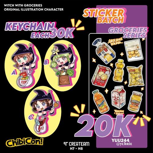 Jual Sticker Batch Groceries Series - Kota Surabaya - YUU244 MERCH ...