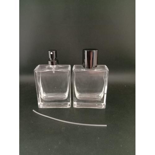 Jual botol parfum V32649 50 ml pump press tutup mini hitam pcs ...