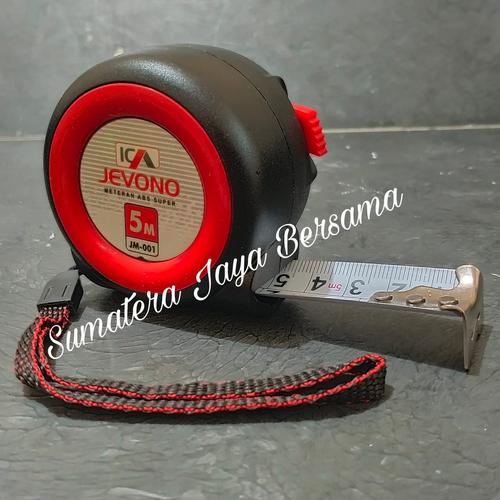 Jual Meteran 5M auto stop JEVONO Measuring tape 5 meter Alat ukur ...