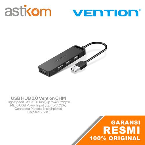 Jual USB HUB Vention 4-Port USB 2.0 With Power Input Black CHM - CHMBB 0,15M - Kota Denpasar ...