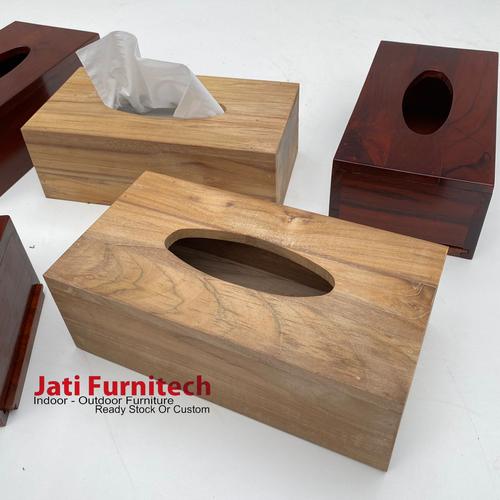 Jual tempat tisu kayu jati - box kotak tisu - lubang oval - NON ...
