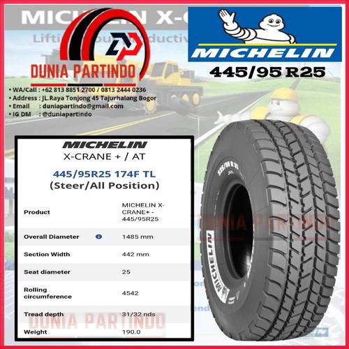 Jual BAN CRANE MICHELIN X-CRANE 445/95 R25. CHAT HARGA DISKON - Kab ...