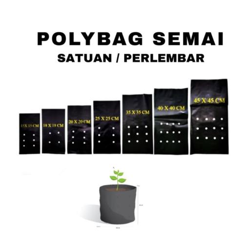 Jual Polybag Tanaman Berbagai Ukuran Hitam Bahan Tebal - 12x12 - Kota ...