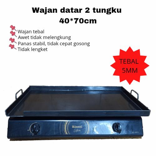 Jual 40*70cm 5mili wajan datar roti bakar wajan cumi panggangan baja ...