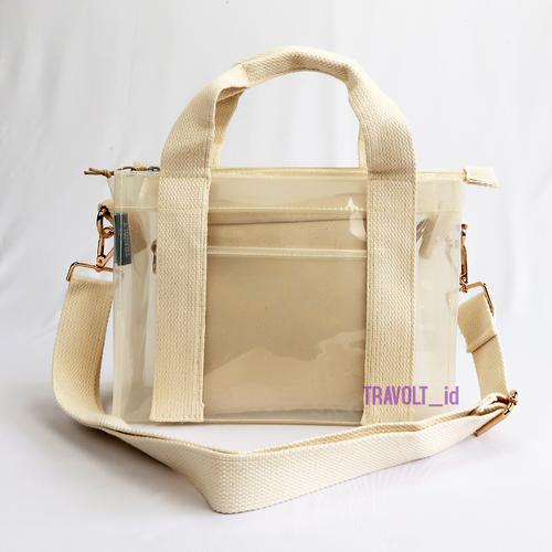 Jual Tas Selempang Transparan Resleting - Tas PVC Mika tebal - Tas ...