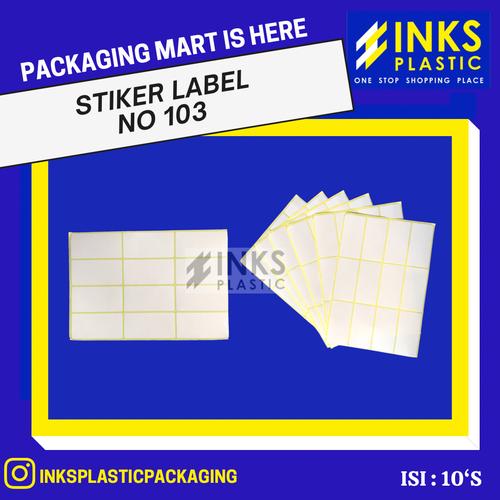 Jual STIKER LABEL KERTAS NO 103 - Kota Bandung - inksplasticpackaging ...
