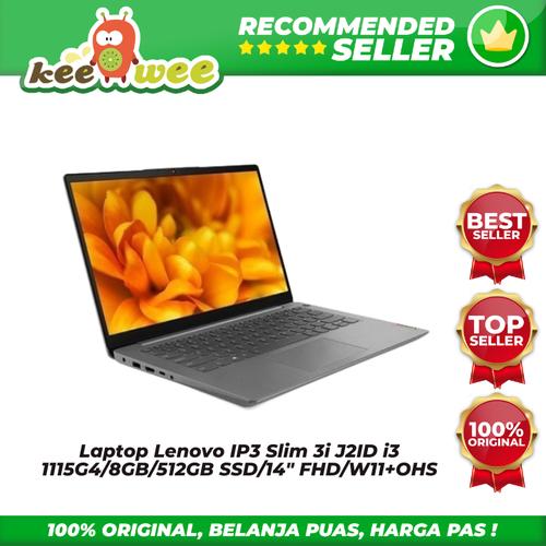 Jual Laptop Lenovo IP3 Slim 3i J2ID i3 1115G4/8GB/512GB SSD/14" FHD/W11+OHS - Kota Malang ...