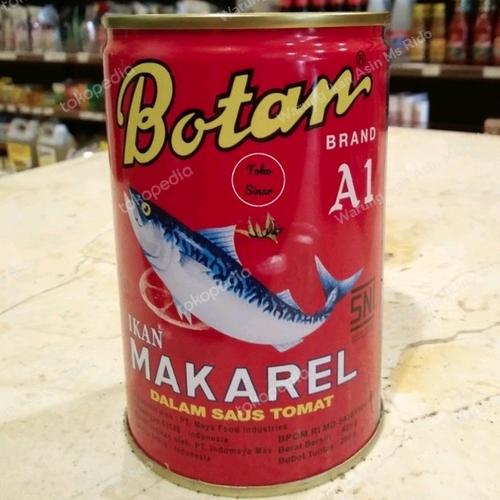 Jual Botan Mackerel Sarden Premium Saus Tomat 425 Gram - Sarden 155g ...