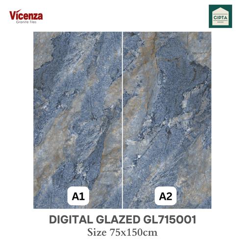 Jual Granite Tile Vicenza 75x150cm Lantai/ Dinding Digital Glazed ...