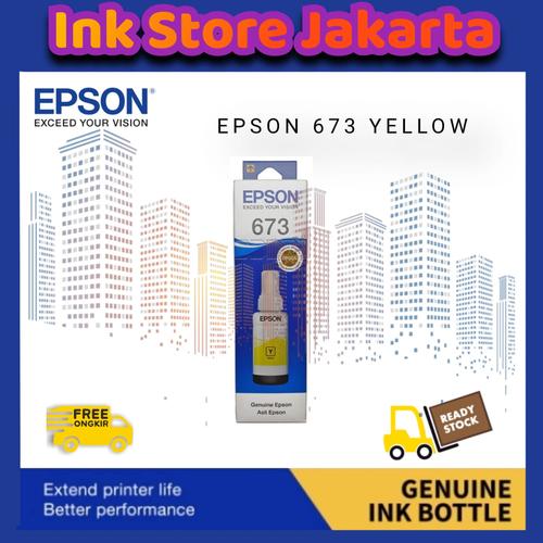 Jual Tinta Epson 673 Yellow Original ( Kemasan Baru ) - Jakarta Selatan - Ink Store Jakarta ...