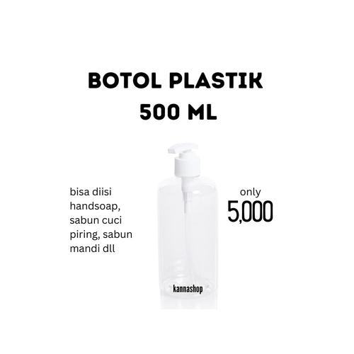 Jual Botol Plastik 500 ml Pump Bahan PET - Kota Depok - _KannaShop_ ...