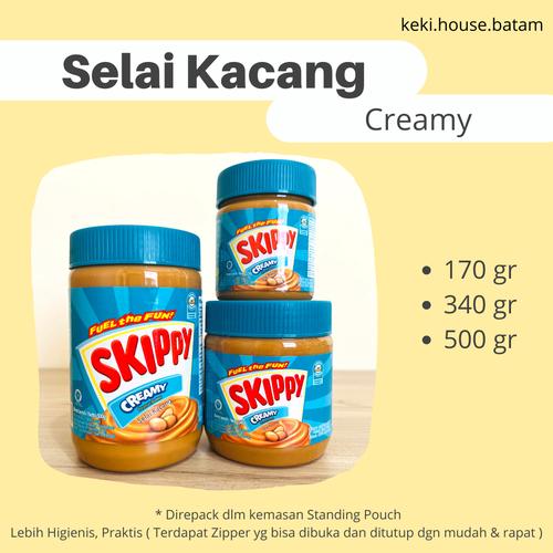 Jual Selai Kacang Creamy Skippy 170gr 340gr 500gr - 170gr - Kota Batam ...