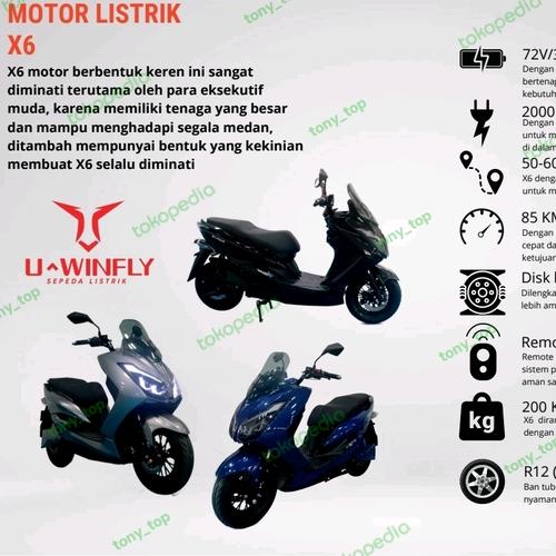 Jual Sepeda Motor Listrik Uwinfly U Winfly X 6 X6 - Kota Surabaya ...