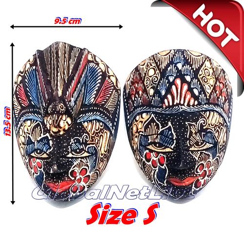 Jual Sepasang Topeng wayang Rama Shinta Kayu Batik Painting Hiasan ...