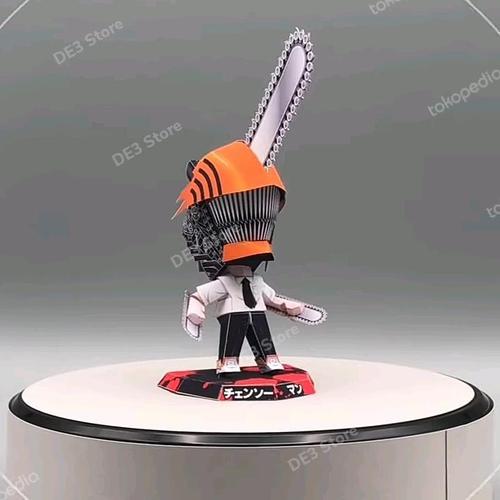 Jual Denji Chainsaw Man Papercraft by Item entertainment figure Chibi ...
