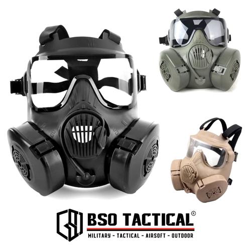 Promo Tactical Mask M50 Gen 2 Full Face Outdoor Airsoft Gas Mask 2 Lens ...