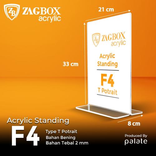 Jual Acrylic Tent Brosur Akrilik Tent Holder F4 T Portrait 2mm Standar Jakarta Pusat