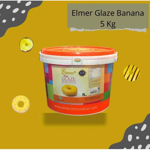 Jual Elmer Dip Glaze 5kg SEMUA RASA LENGKAP / Topping Donat - Banana ...