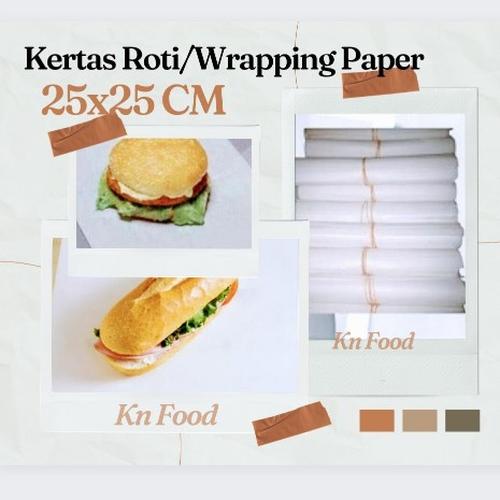Jual Kertas Roti Putih - Kertas Pembungkus Makanan - 50 pcs - 1 Gulung ...