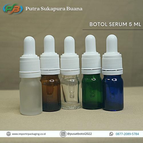 Jual Botol kaca pipet 5ml tebal/Botol pipet 5ml/Botol pipet/Botol serum ...