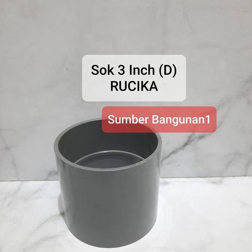Jual Sok 3" Sambungan pipa lurus sock 3 Inch RUCIKA D pralon penyambung ...