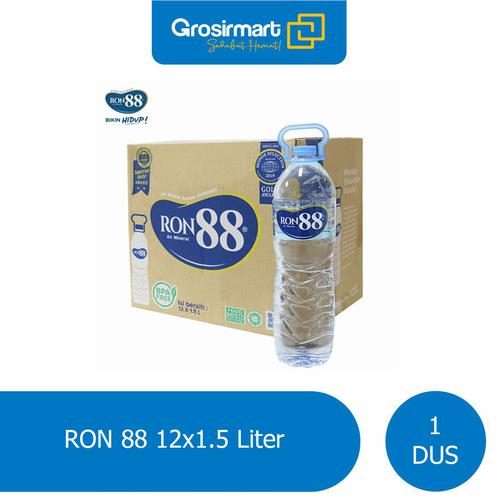 Jual Ron 88 12 Botol x 1.5 Liter - 1 dus | 12 Botol | Air Mineral ...