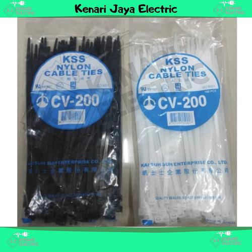 Jual Kabel Ties KSS CV 200 / Ties KSS 4.8 x 200 / Kabel Ties 20cm KSS - Putih - Jakarta Pusat ...