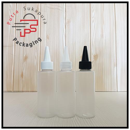 Jual botol kerucut 100ml rf frosted/botol 100ml pet/kerucut neck 24 ...