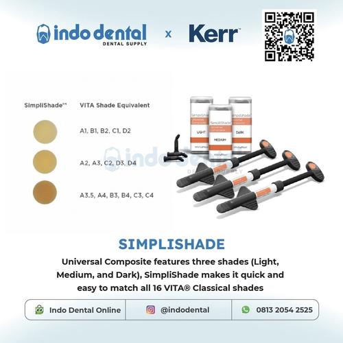 Jual Simplishade Composite Komposit Kerr Universal Dental Tambalan Gigi ...