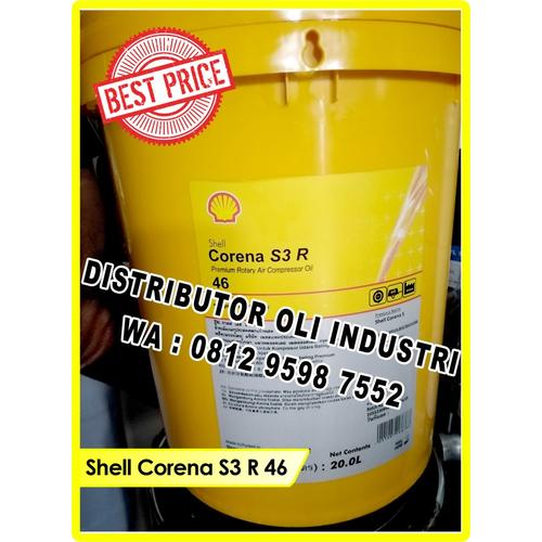 Jual SHELL CORENA S3 R 46 ( 5 Liter - OLI PREMIUM KOMPRESOR ) - Kota ...