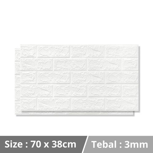 Jual Tebal 3mm-Wallpaper Dinding 3D Foam Wallfoam Motif Bata 70cm x ...