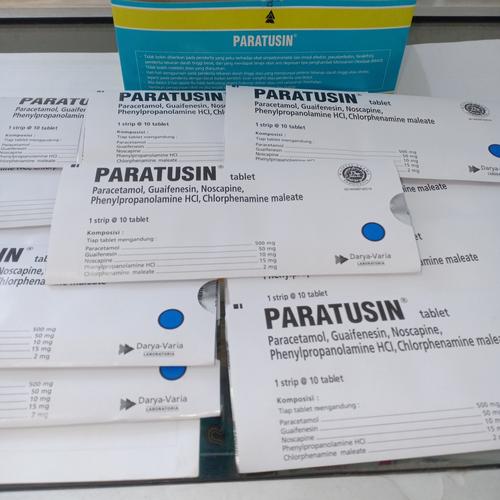 Jual paratusin tablet strip isi 10, obat flu batuk pilek patent - Kota ...