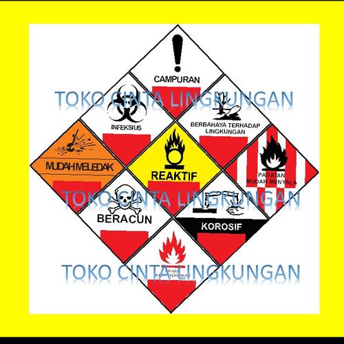 Jual STIKER RAMBU LIMBAH B3/SIGN BAHAYA LIMBAH B3/15 CM X 15 CM - MUDAH ...