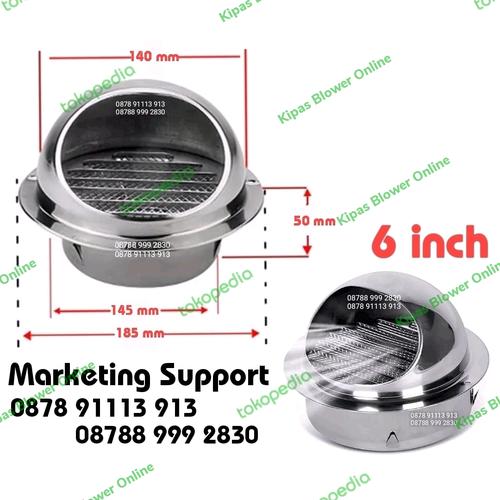 Jual Wall grill 6 inch grill dinding 6 inch grill exhaust 6 inch ...