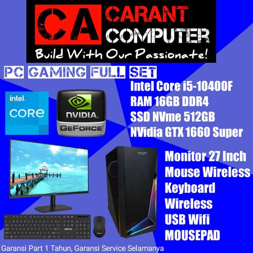 Jual PC Full Set | Core i5-10400F | GTX 1660 SUPER | 16GB RAM | 512GB ...