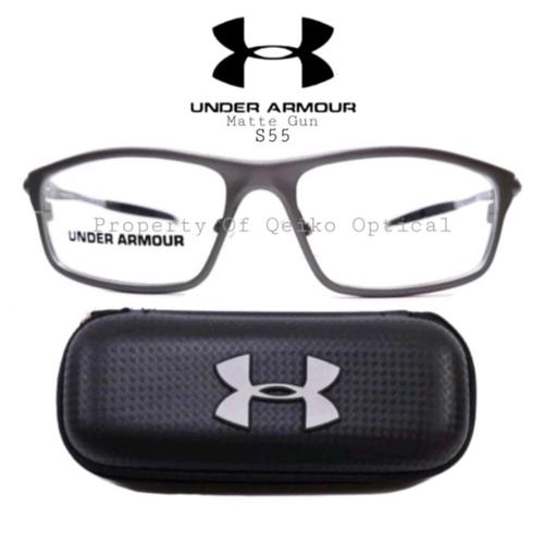 Jual Kacamata Frame Pria Titanium Carbon Sporty Under Armour S55 Gun ...