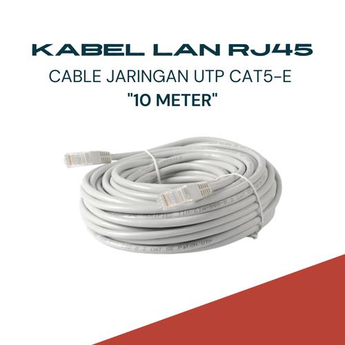 Jual Kabel LAN UTP 10M RJ45 Cat 5e Cable 10 Meter terpasang konektor ...