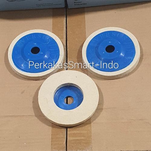 Jual amplas gerinda spon wool putih 4 inchi/poles stainless wool 4 ...