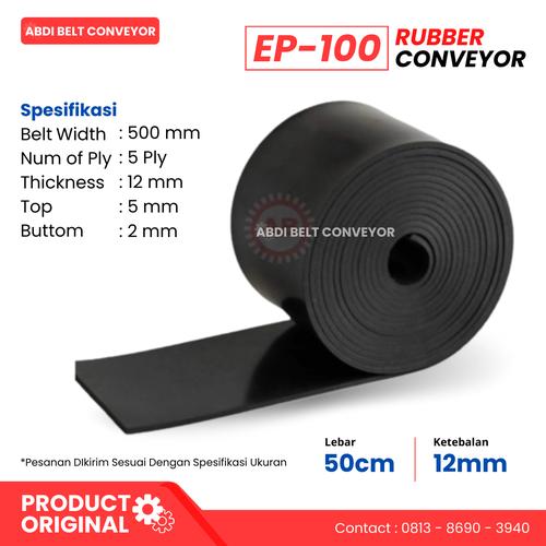 Jual Rubber Conveyor Belt 50 cm x 5 Ply ( 12 mm ) Karet Conveyor Belt ...
