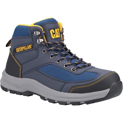 Jual Sepatu Safety Caterpillar Elmore mid Steel Toe S1P Navy Blue ...